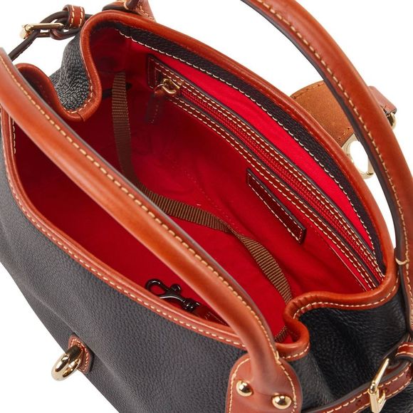 Dooney & Bourke | Bags | Dooney Bourke Pebble Grain Small Logo Lock ...